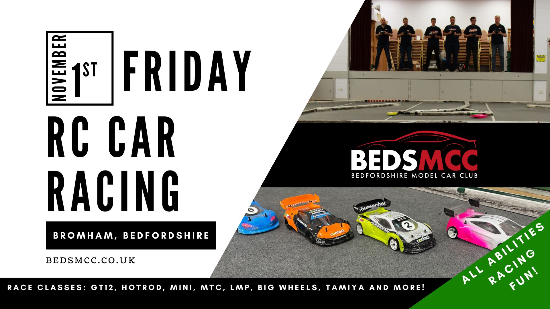 On-Road RC Car Racing Club Night Friday 1st November 2024 ...